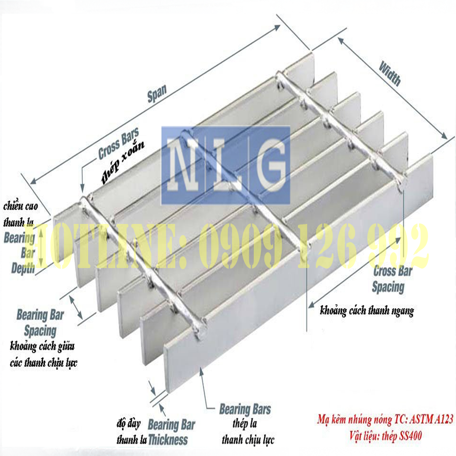 Grating là gì? sàn grating, nắp hố ga grating, nắp mương grating